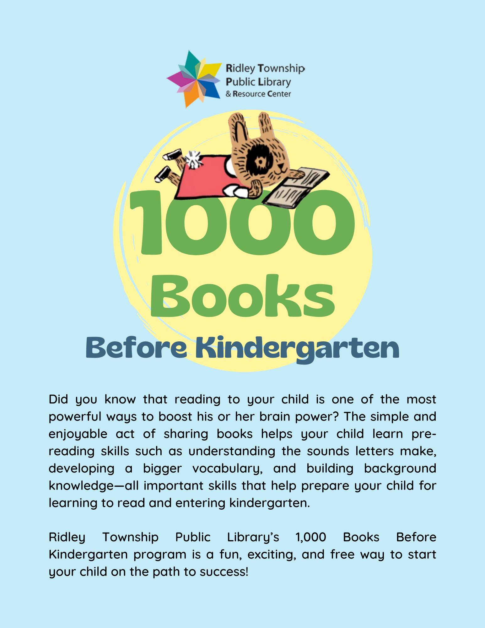 1000 Books - Ridley Township Public Library and Resource Center